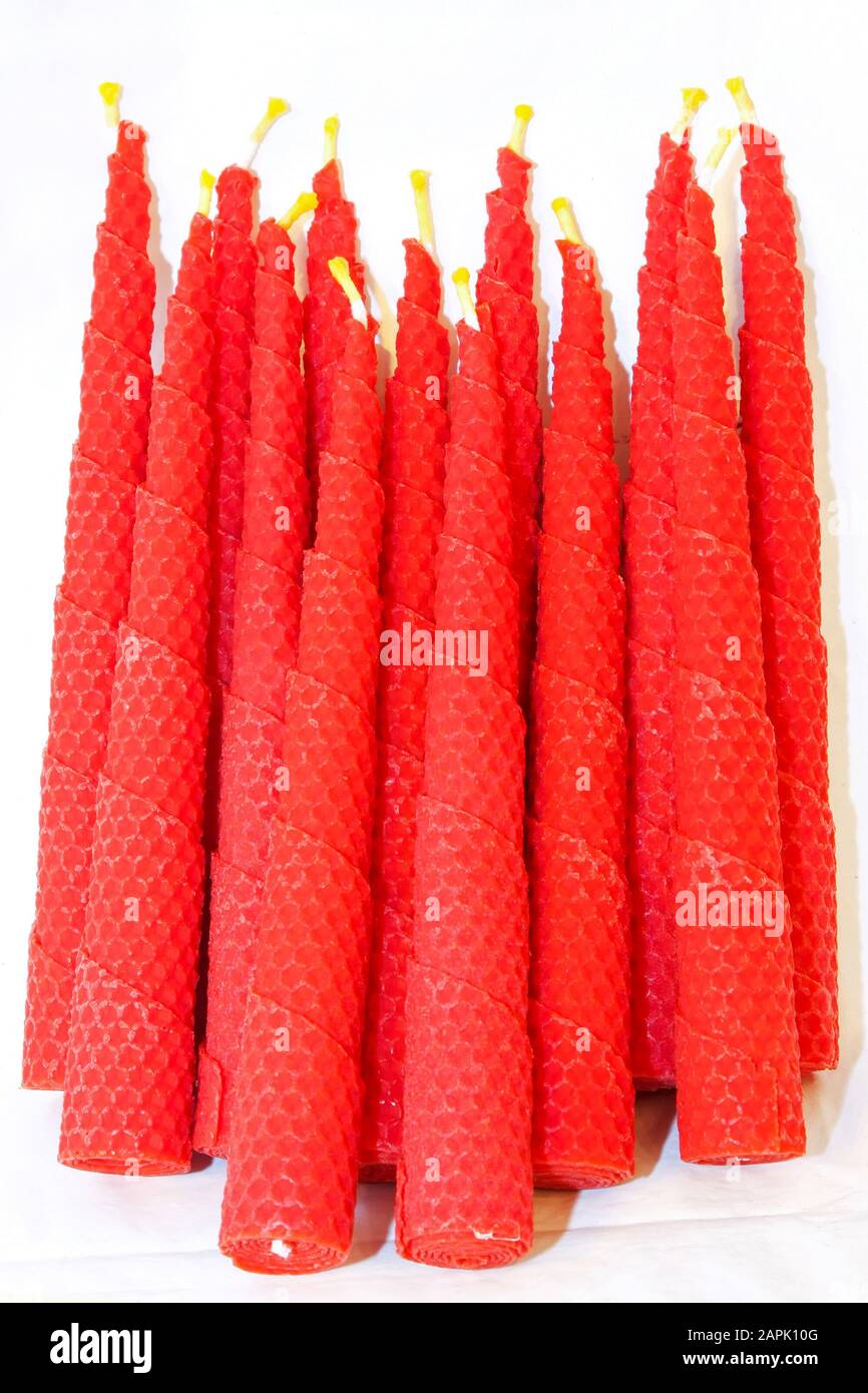 Natural bee wax candle hi-res stock photography and images - Alamy