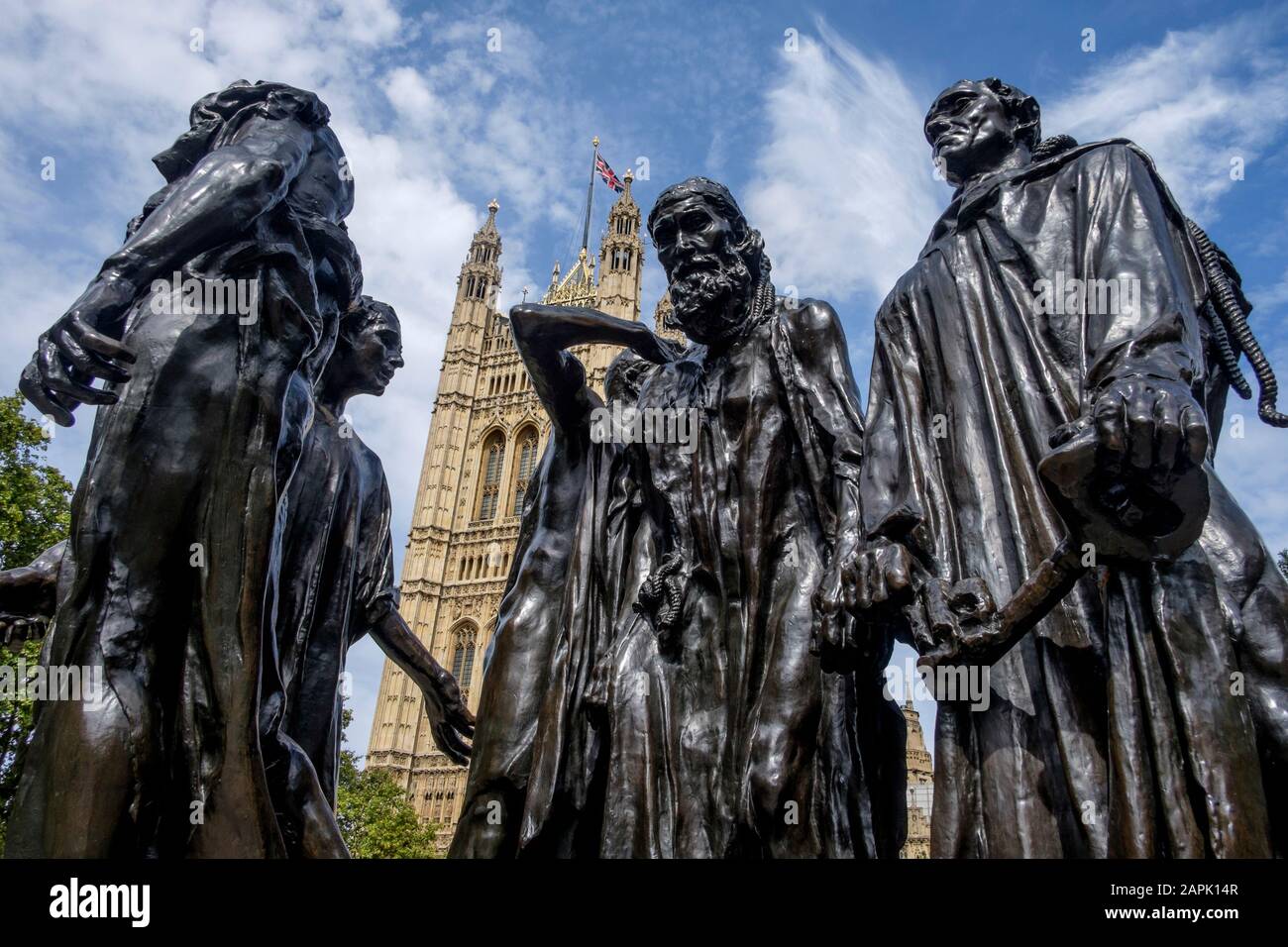 The Burghers of Calais, by Auguste Rodin, Victoria Gardens, Millbank ...