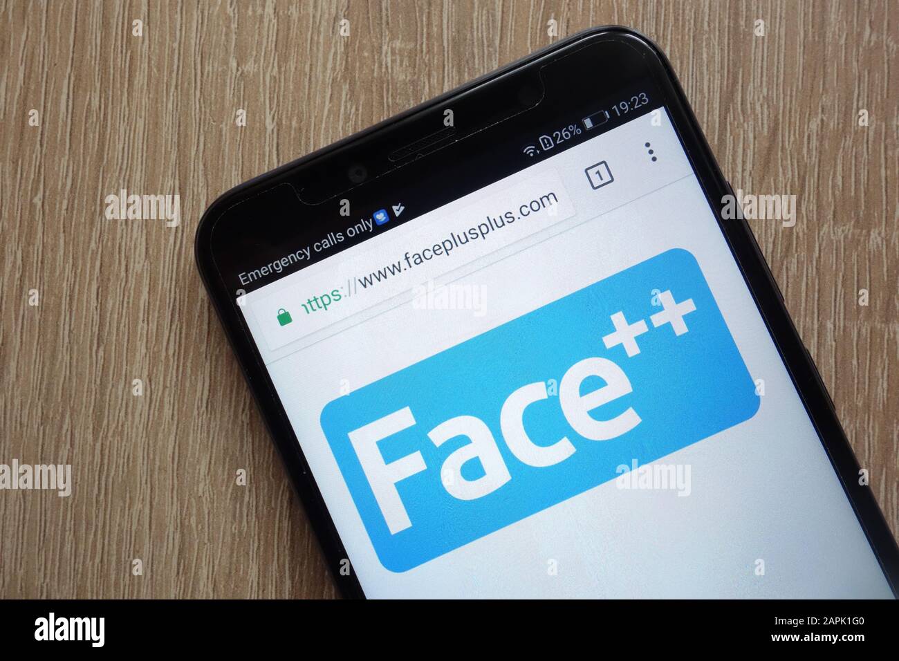 Face++ website displayed on a modern smartphone Stock Photo - Alamy