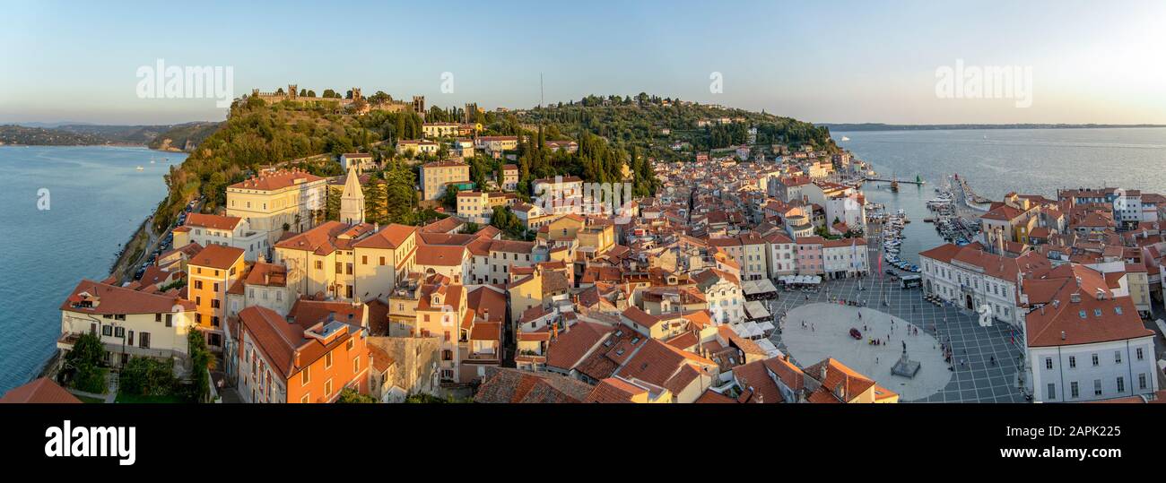 Sea at piran in sunset hi-res stock photography and images - Alamy