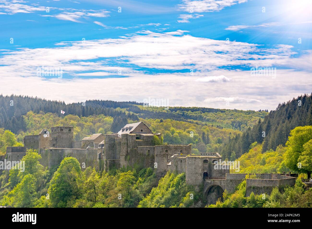 Bouillon medieval castle in Belgium Stock Photo - Alamy