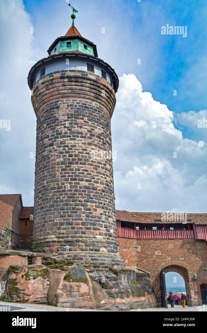 Sinwell tower of Nuremberg castle, Bavaria, Germany Stock Photo - Alamy
