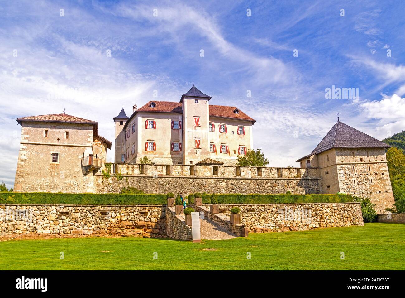 Thun castle in Trentino, Italy Stock Photo - Alamy