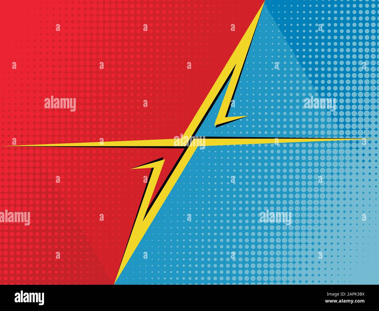 Comic Book Versus Background Vector Illustration Pop Art Style Stock