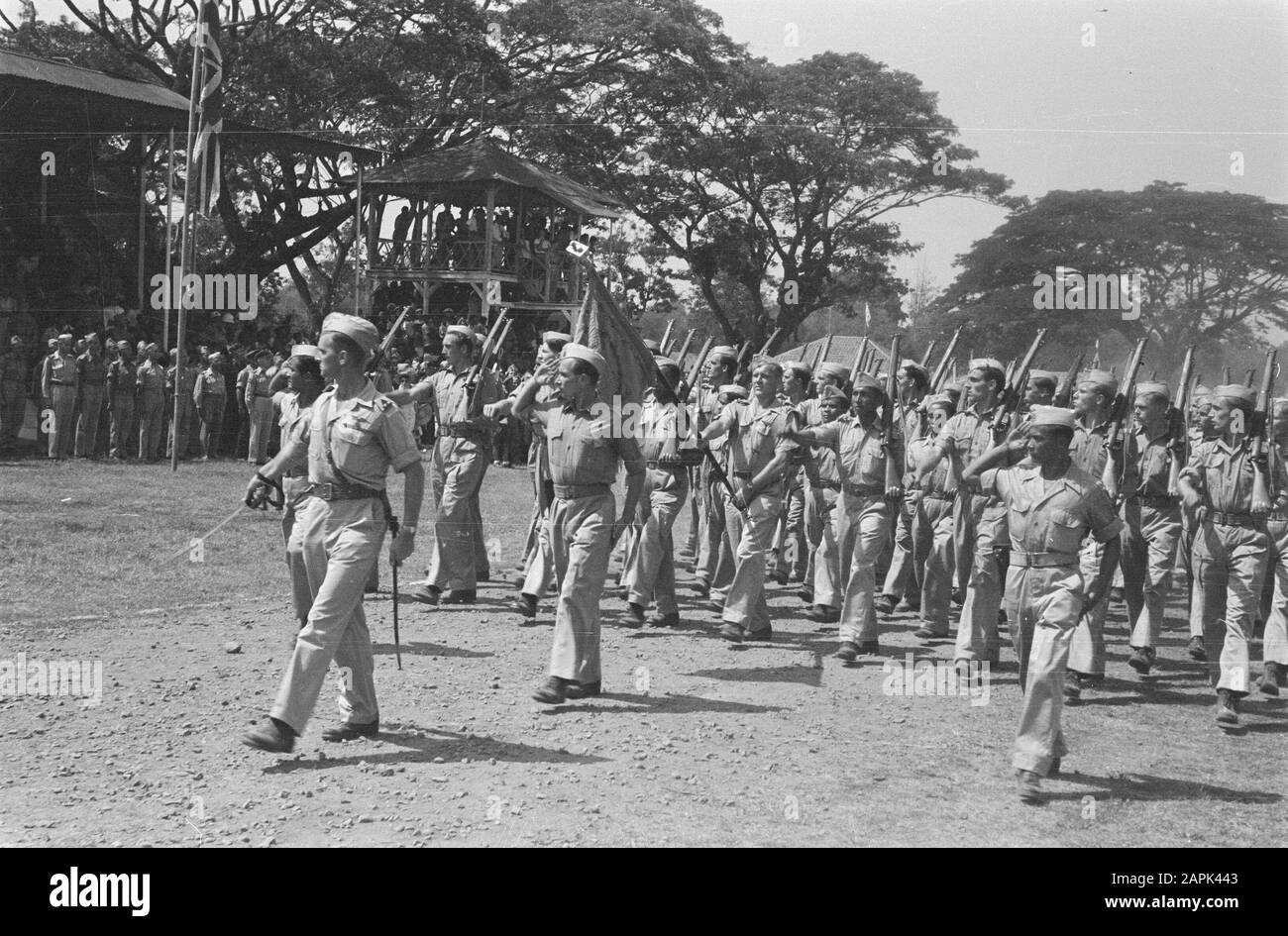 Parade of the U-Brigade on the occasion of Queen's Day on August 31 ...