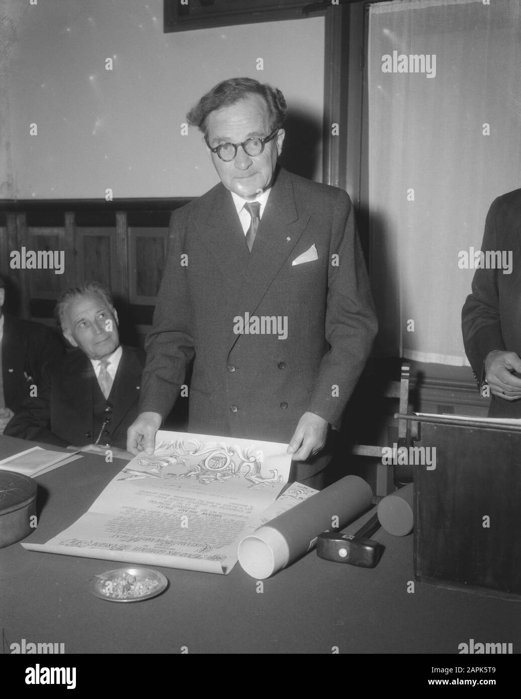 Poet adriaan roland holst appointed honorary citizen hi-res stock ...