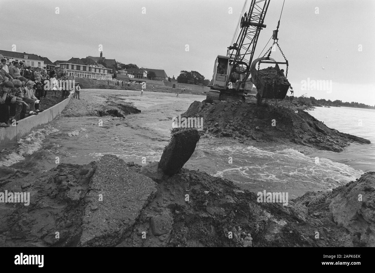 Broken dike Black and White Stock Photos & Images - Alamy