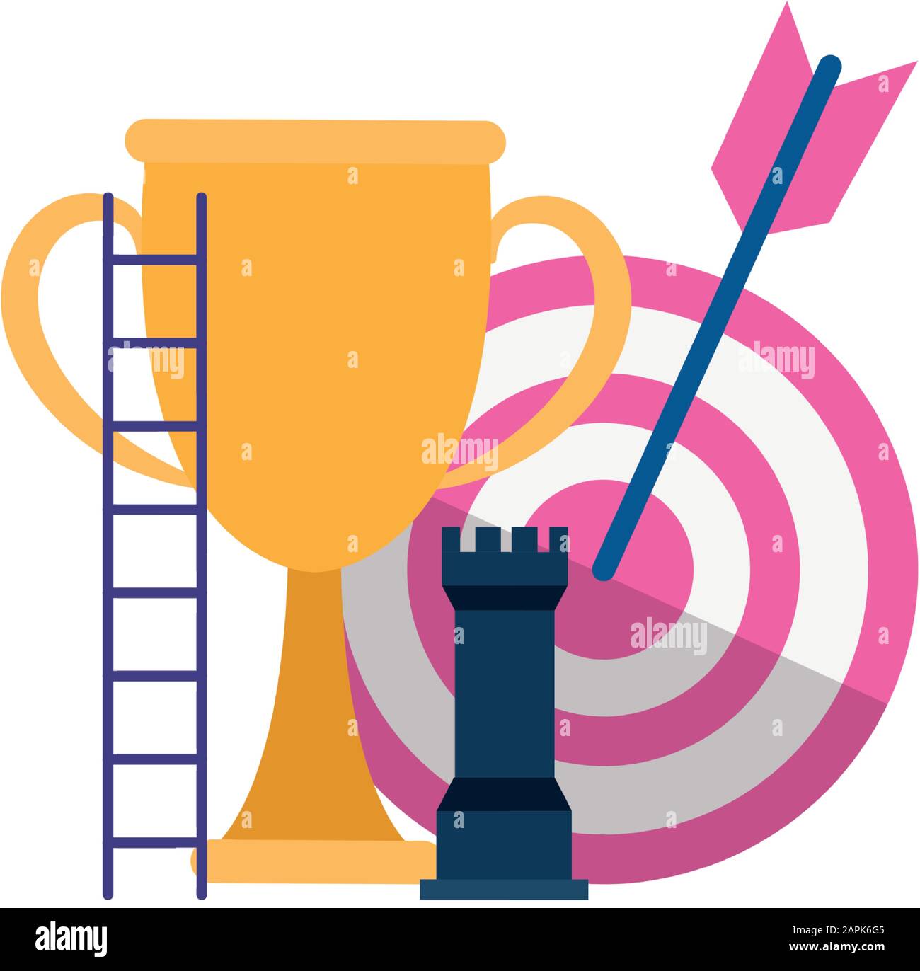 The arrow trophy Stock Vector Images - Alamy