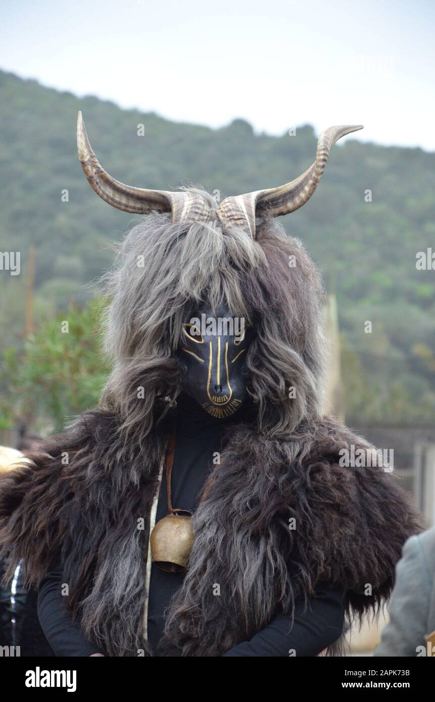 Traditional masks of Sardinia Stock Photo - Alamy