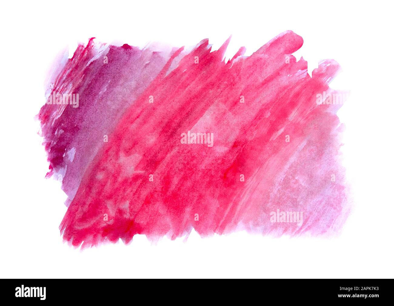 Abstract watercolor background on textured paper isolated on white ...