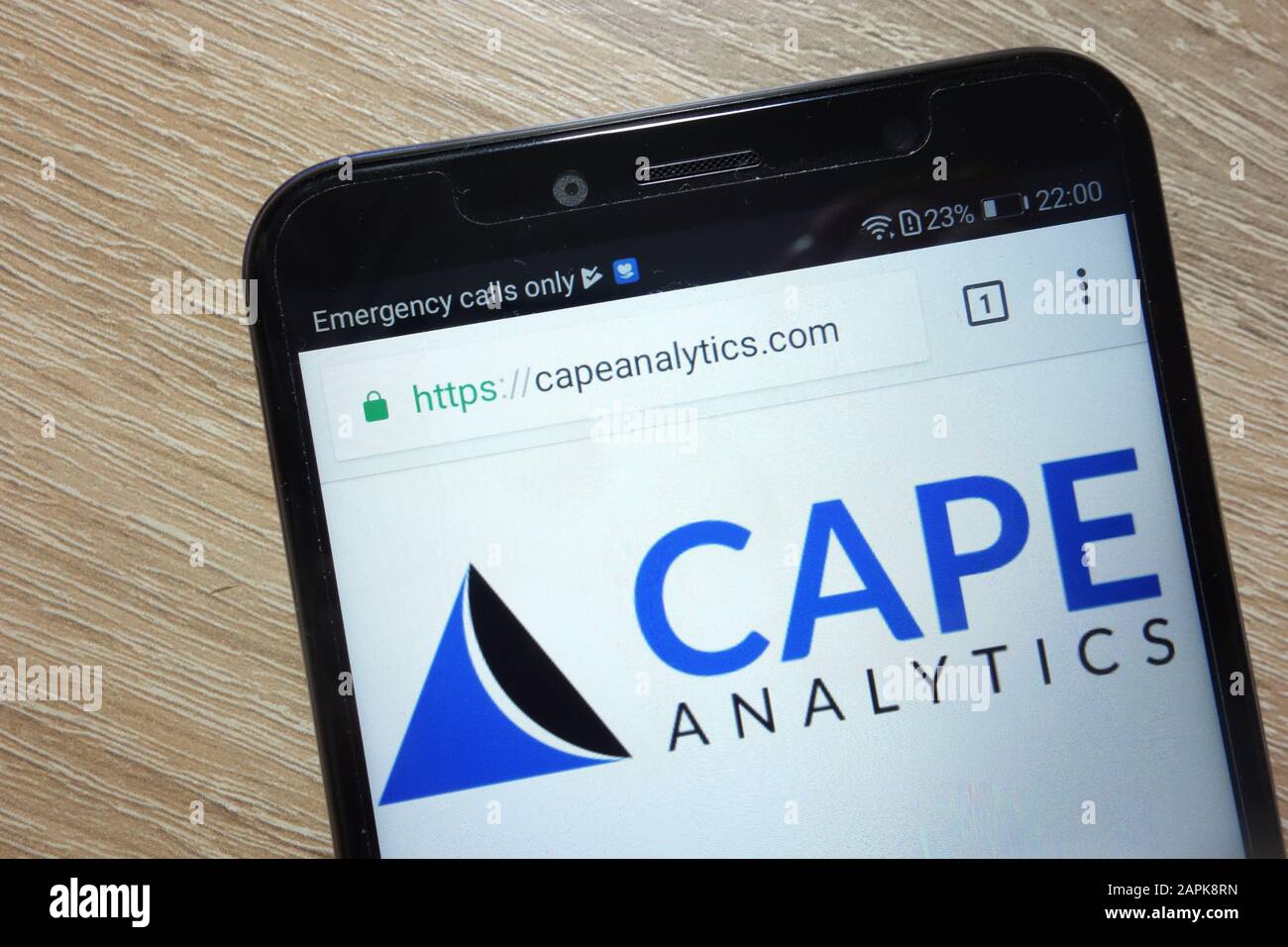 Cape Analytics website displayed on a modern smartphone Stock Photo - Alamy