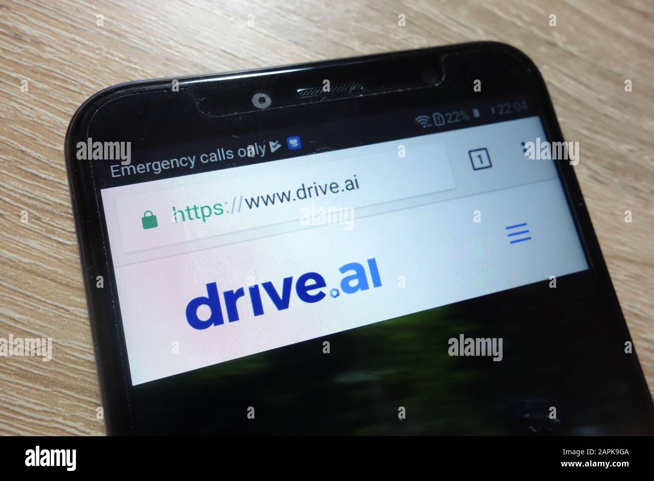 Drive.ai website displayed on a modern smartphone Stock Photo - Alamy