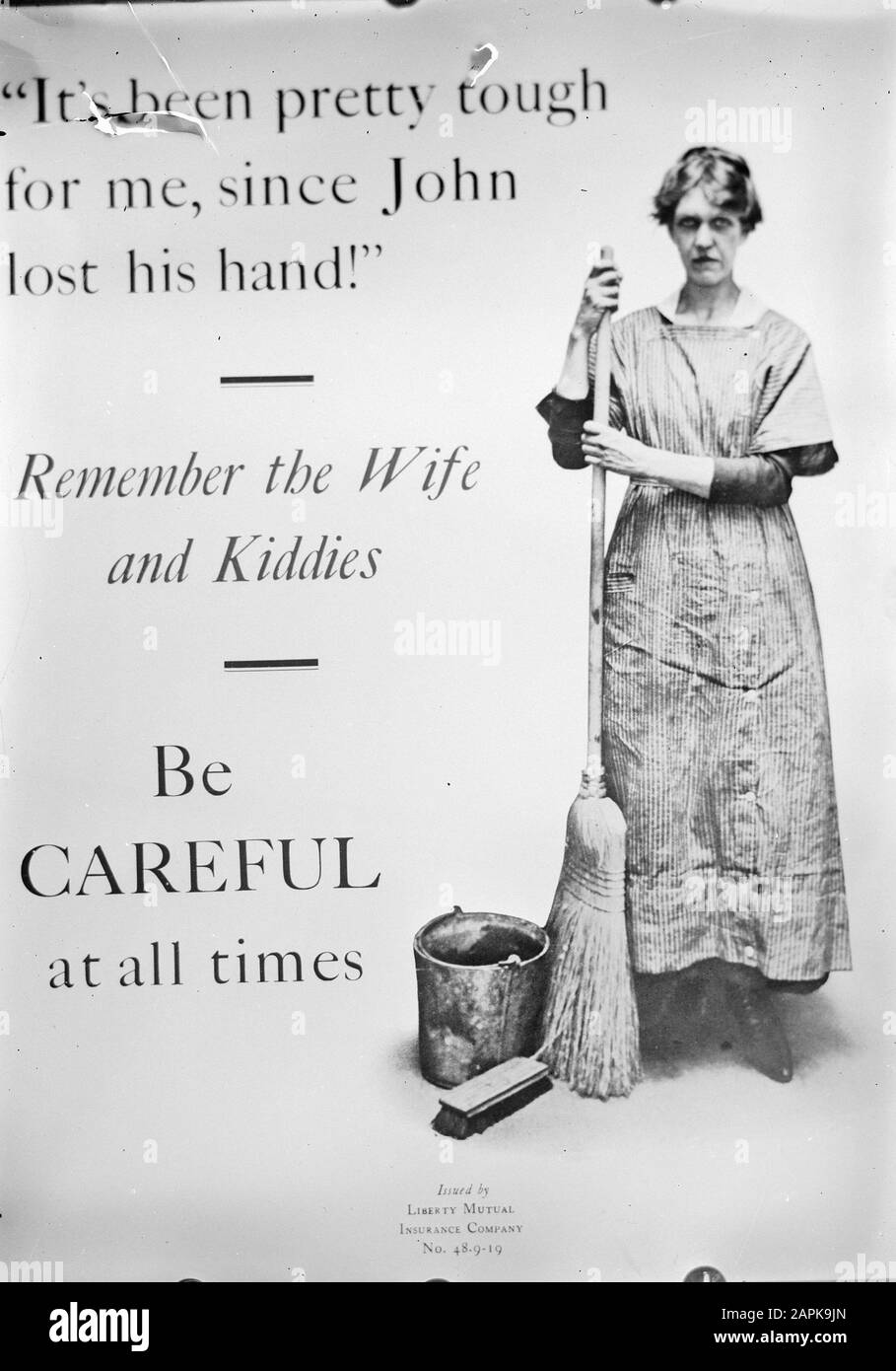 9x12 Warning against carelessness during work Date: undated Keywords ...