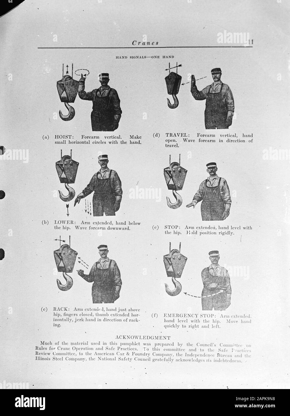 Crane hand signals hi-res stock photography and images - Alamy