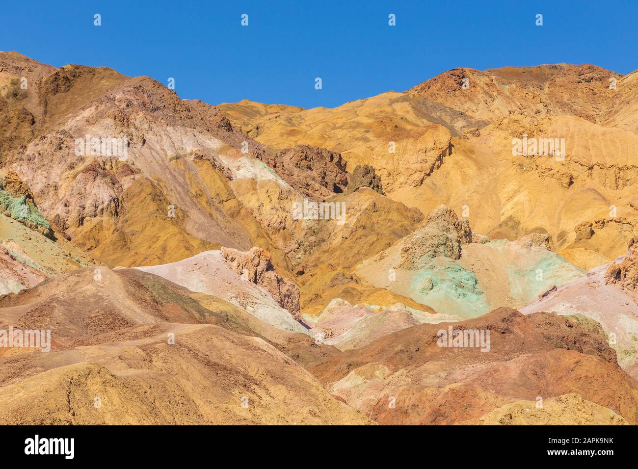 Death Valley National Park, Artist Palette, colorful rocks, California ...