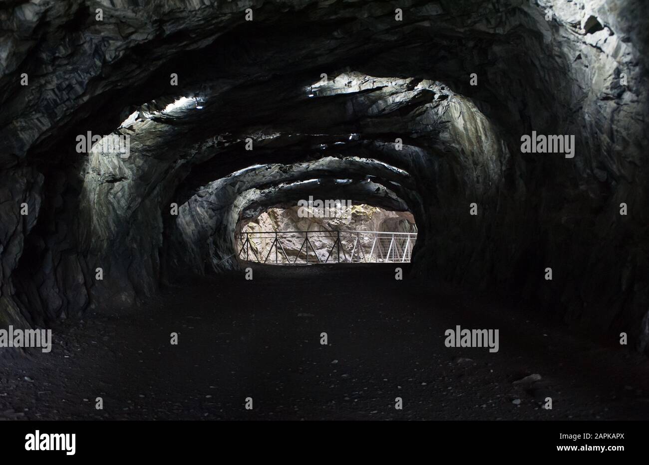 Entrance from the rocky cave inside Stock Photo - Alamy