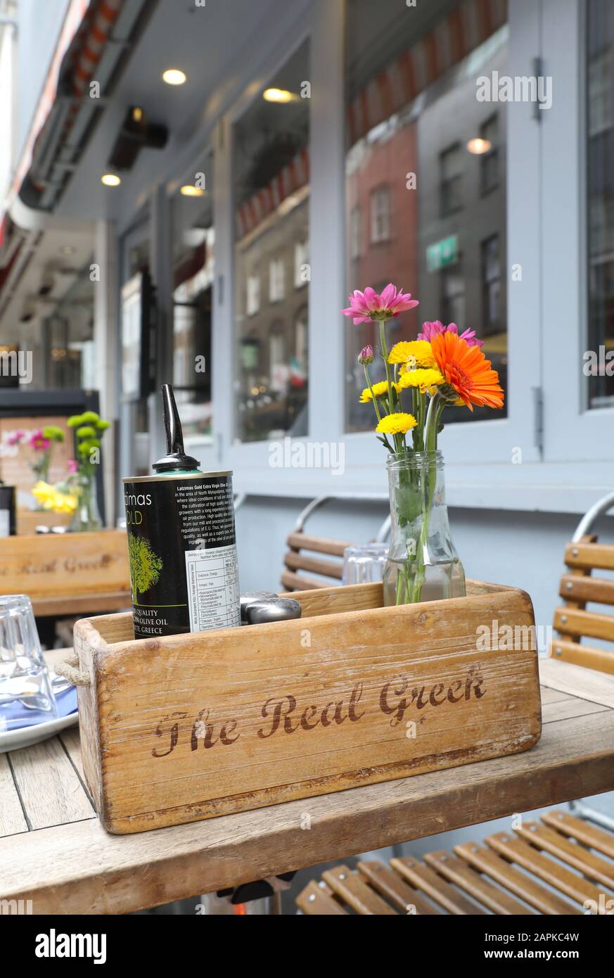 The Real Greek restaurant in Soho on Berwick Street, Soho, central ...