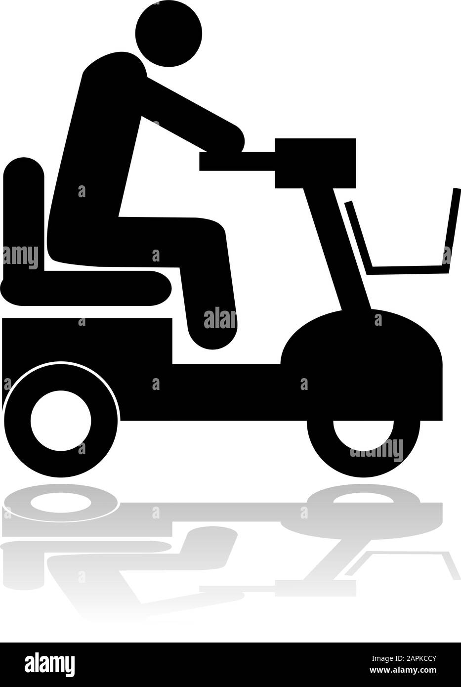 Icon stick figure wheelchair hi-res stock photography and images - Alamy