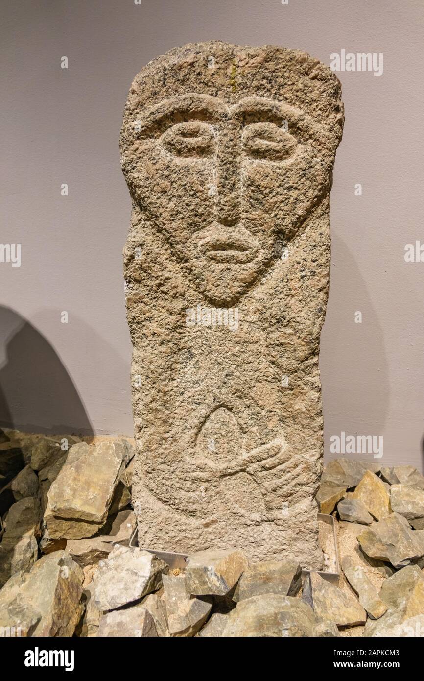 Stone Sculpture from the medieval times in the Museum of Kazakh Musical ...