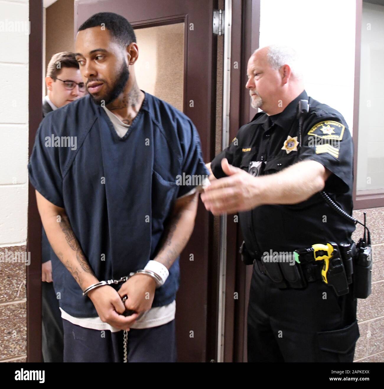 Racine, Wisconsin, USA. 1st July, 2019. DALQUAVIS T. WARD, 26, is ...