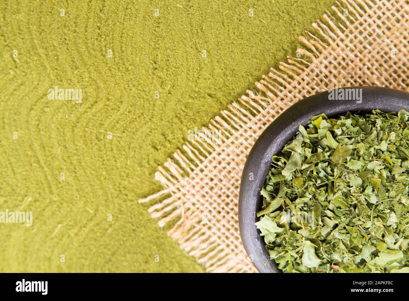 leaves and moringa powder, super food and natural medicine, Moringa ...