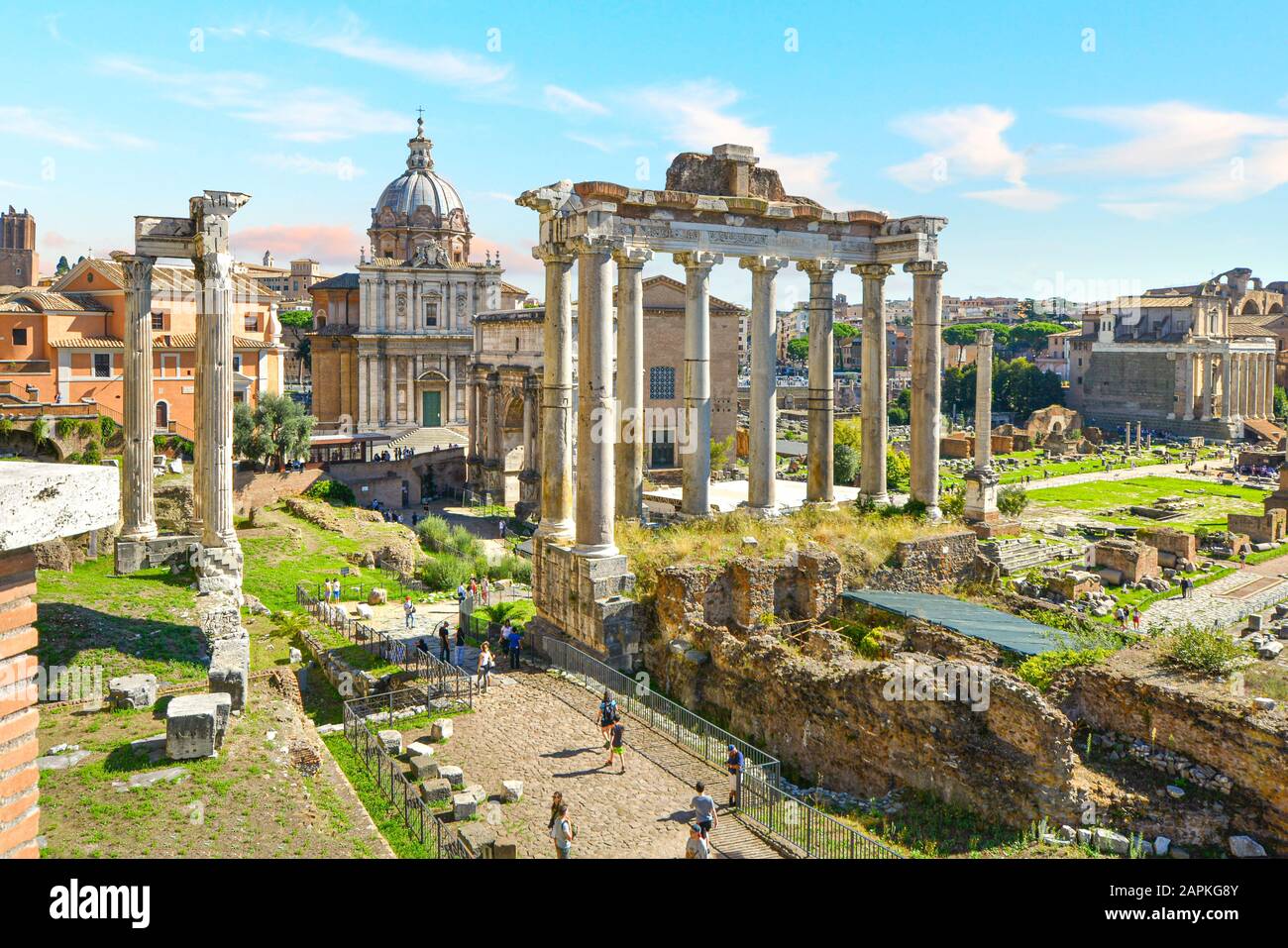 Portico dii consentes rome hi-res stock photography and images - Alamy