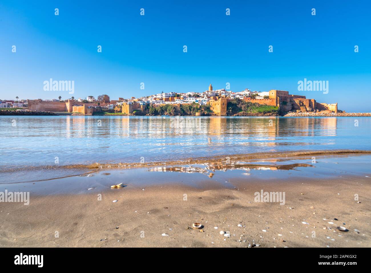 Kasbah of Udayas fortress in Rabat Morocco. Kasbah Udayas is ancient ...