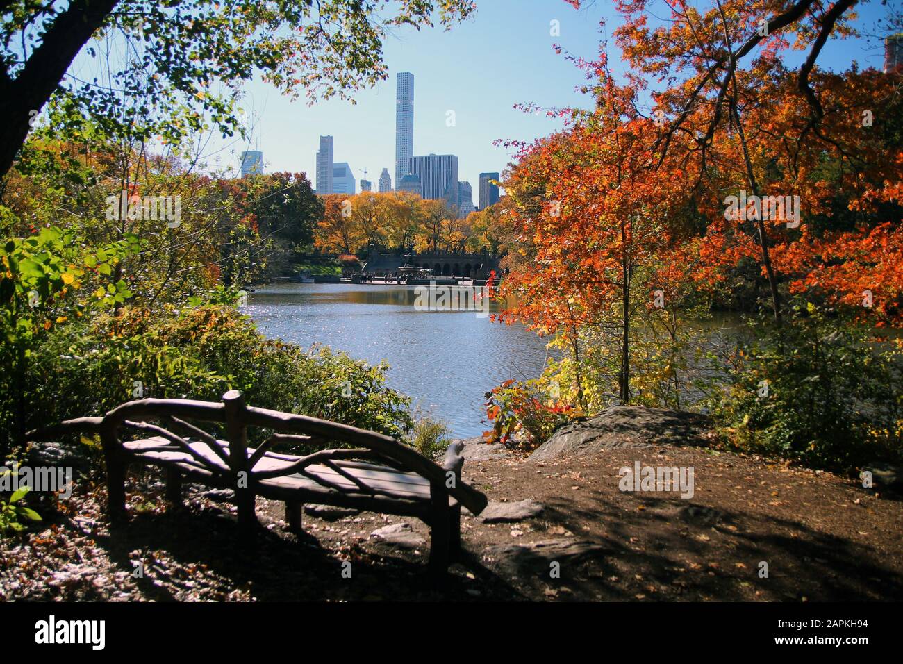 Fall and foliage in Central Park Stock Photo - Alamy