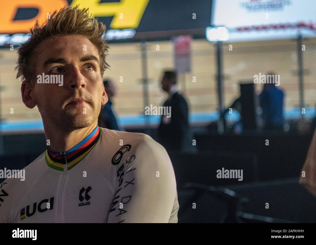 Berlin, Germany. 23rd Jan, 2020. Track cycling world champion Theo ...