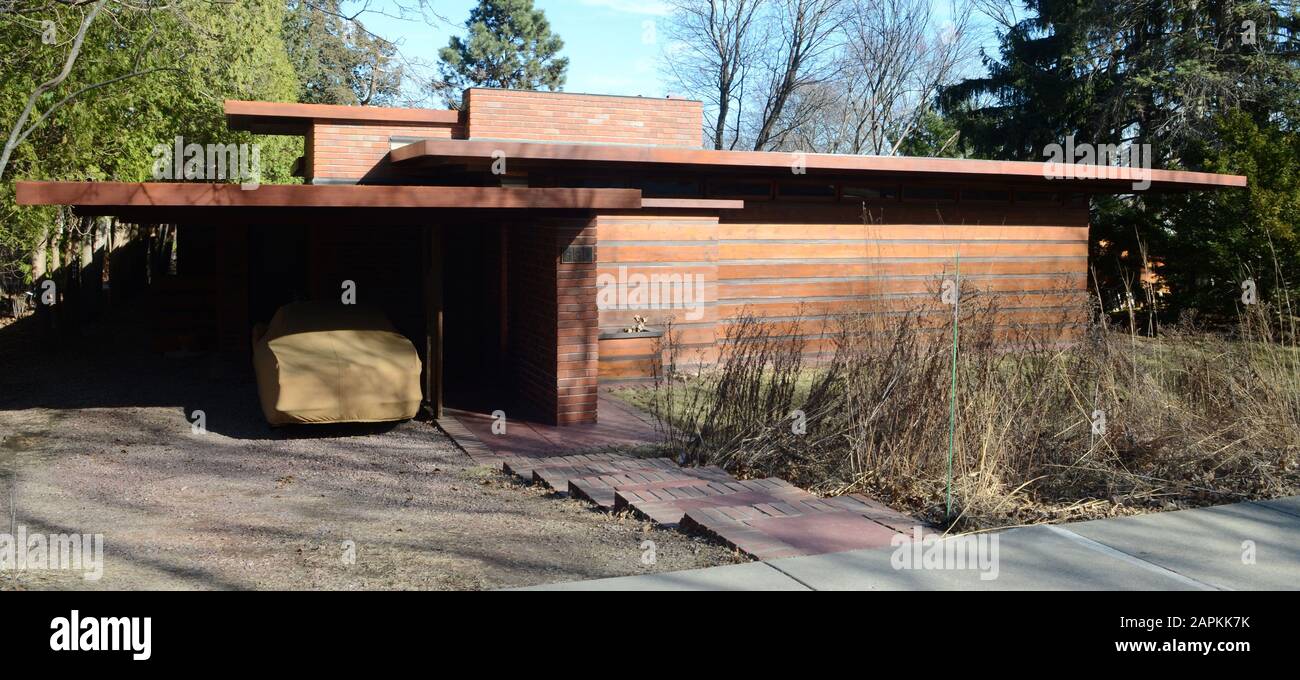 Jacobs house frank lloyd wright hi-res stock photography and images - Alamy