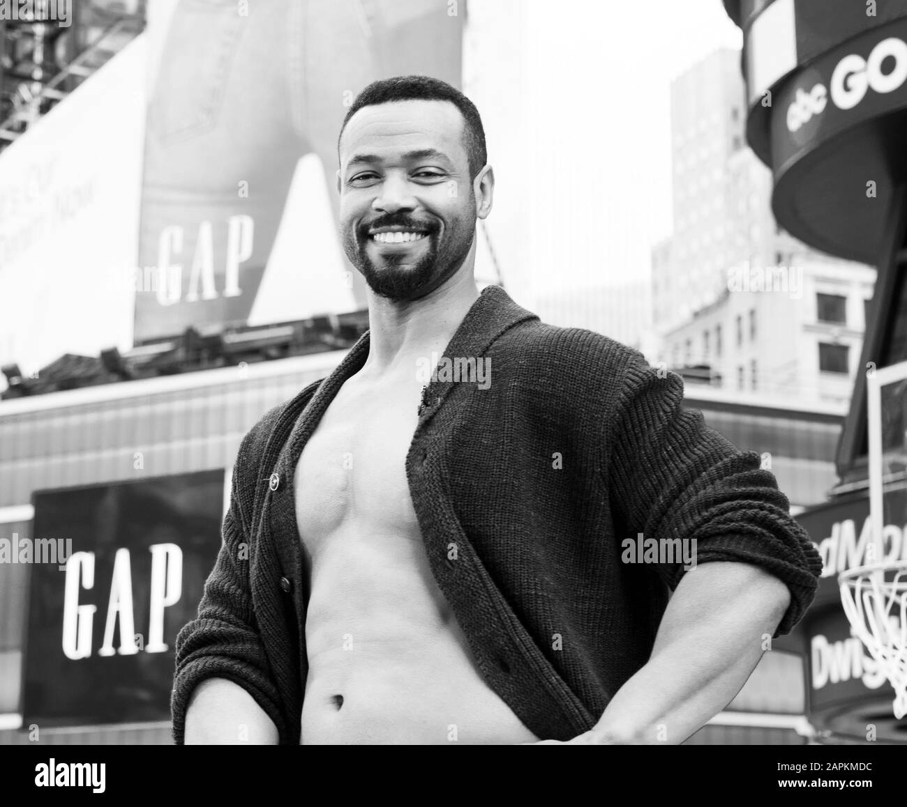 New York, NY - January 23, 2020: Actor Isaiah Mustafa poses during Old ...