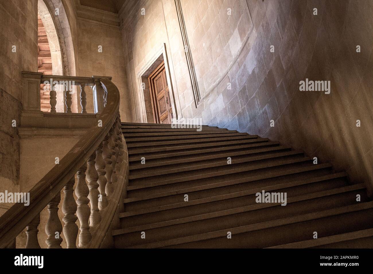 White stairs lead up hi-res stock photography and images - Alamy