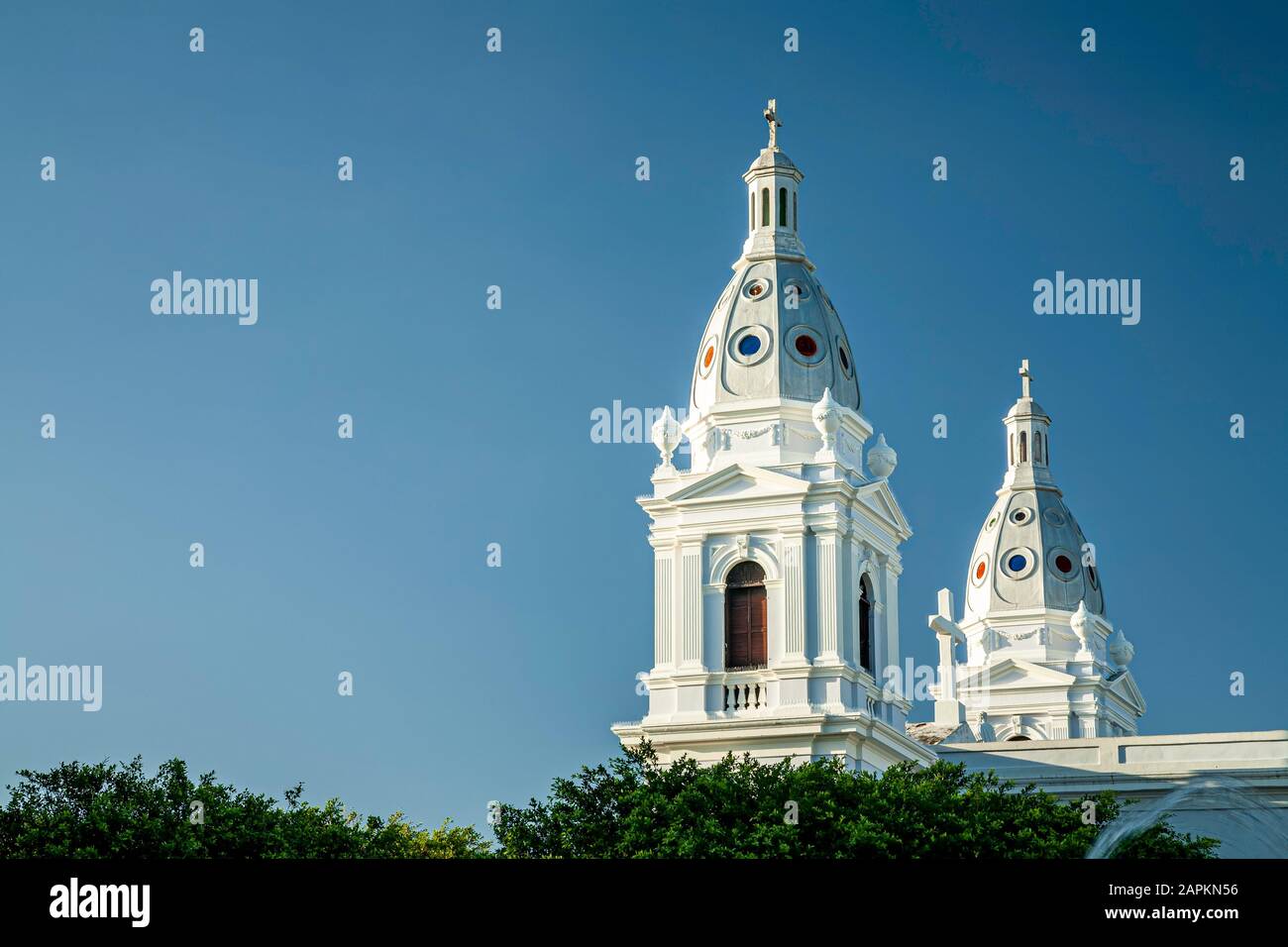 Bell towers, Our Lady of Guadalupe Cathedral (1930), Ponce, Puerto Rico ...