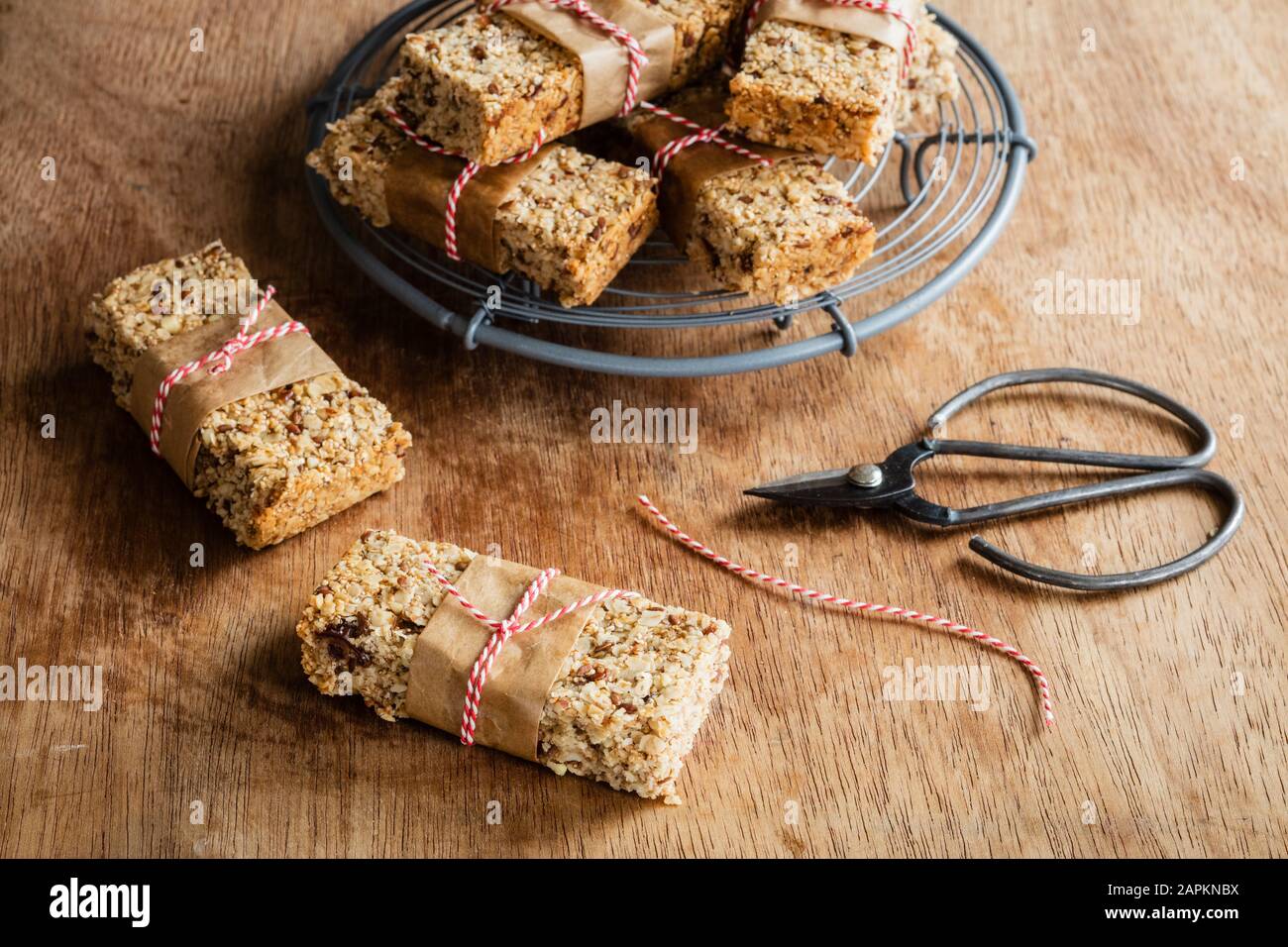 Homemade British flapjack bars Stock Photo - Alamy