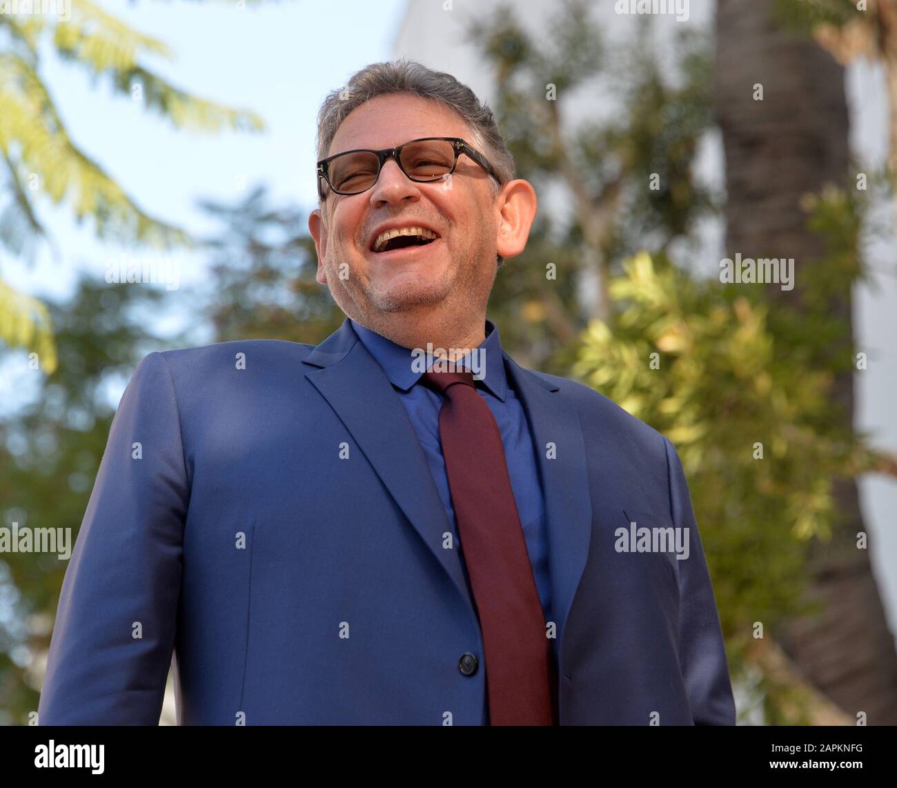 Los Angeles, United States. 23rd Jan, 2020. Sir Lucian Grainge (C ...