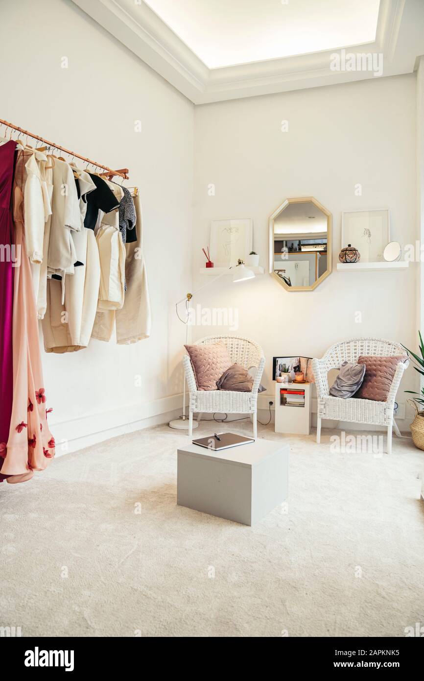 Atelier of fashion designer Stock Photo - Alamy