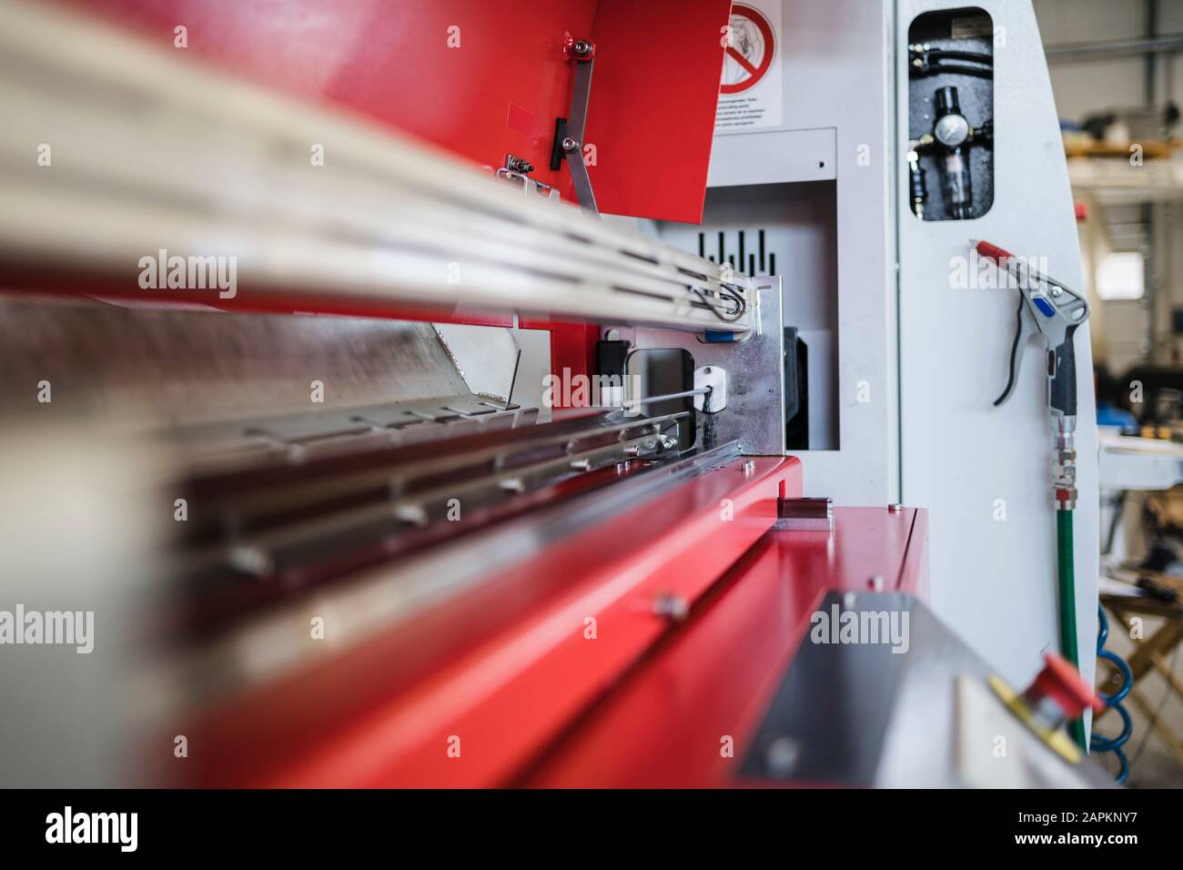 Modern machine in factory Stock Photo - Alamy