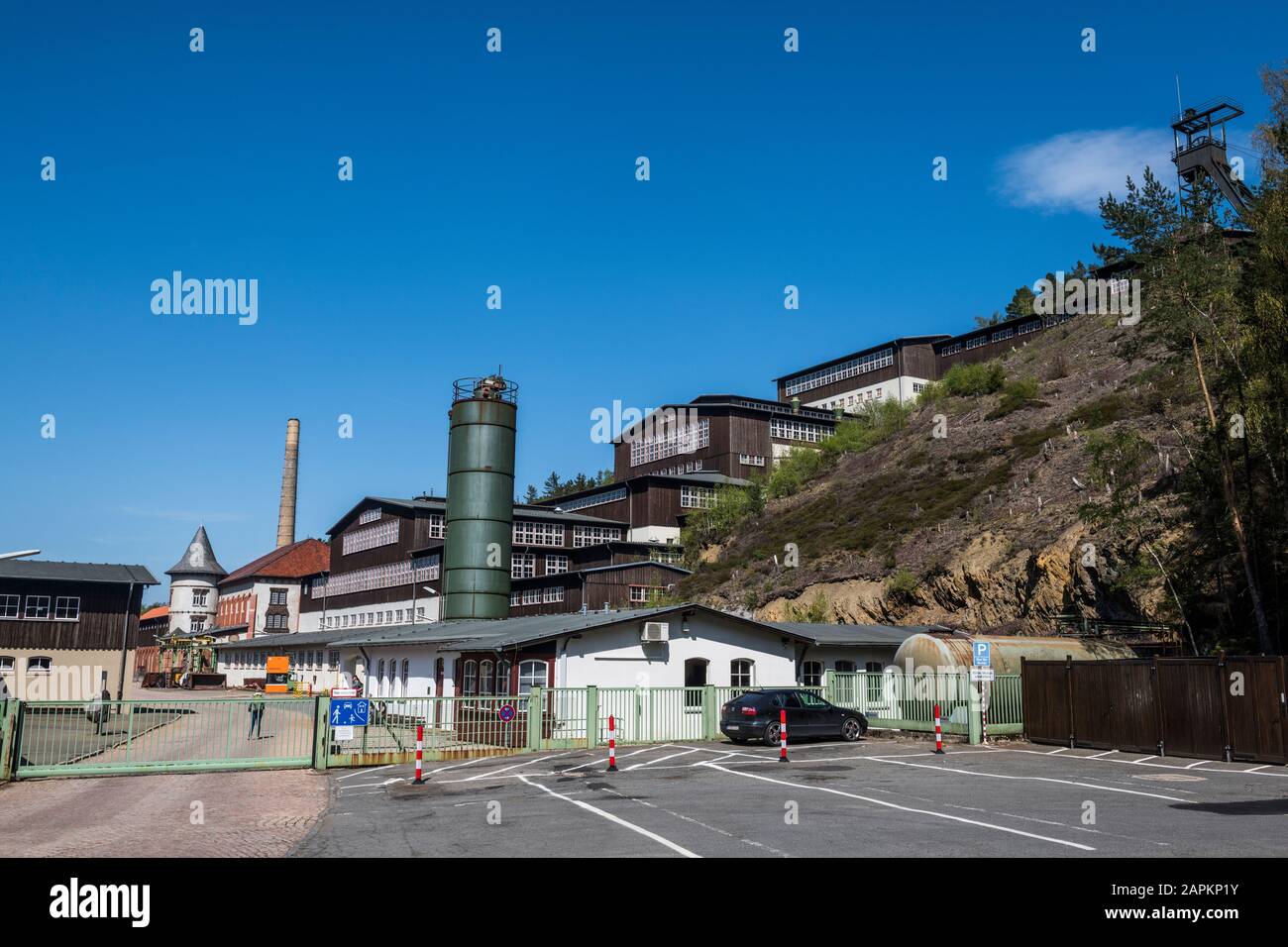 Germany, Lower Saxony, Goslar, Gate of Mines of Rammelsberg Stock Photo ...