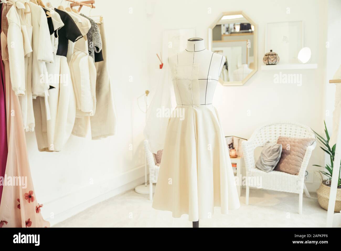 Atelier of fashion designer Stock Photo - Alamy