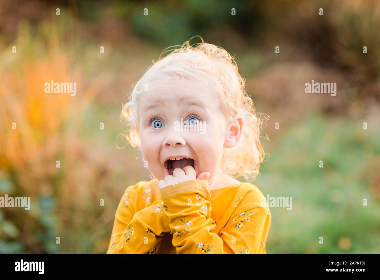 Infant Girl Making Face Stock Photos & Infant Girl Making Face Stock ...