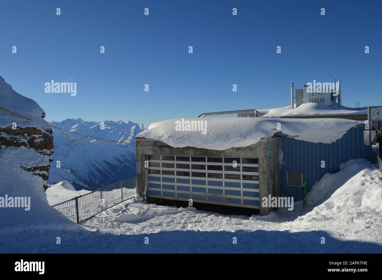 Mount or Mt Titlis in Switzerland near Engelberg Stock Photo - Alamy