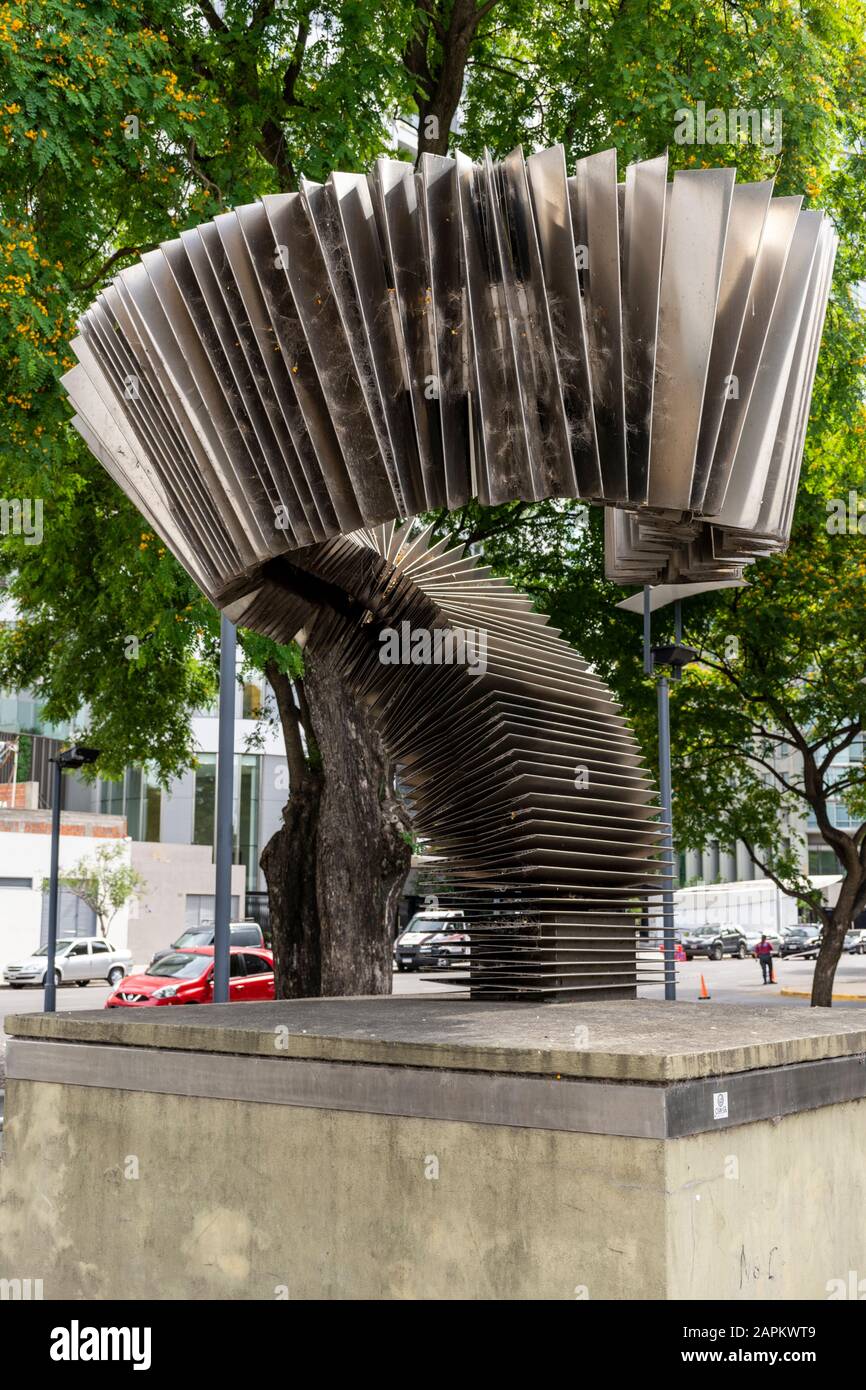 View to metal Tango Monument in Puerto Madero district, Buenos Aires ...