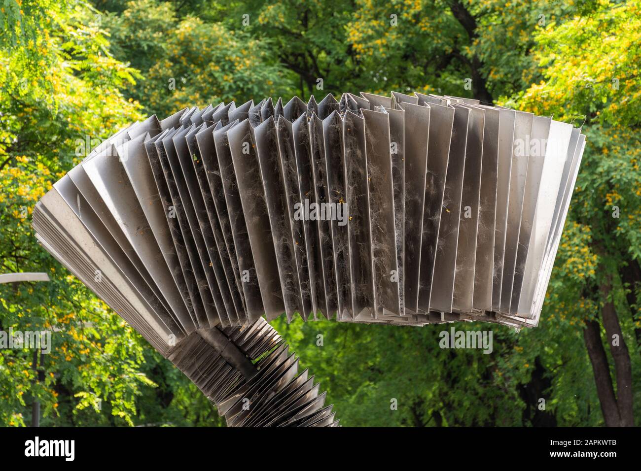 View to metal Tango Monument in Puerto Madero district, Buenos Aires ...