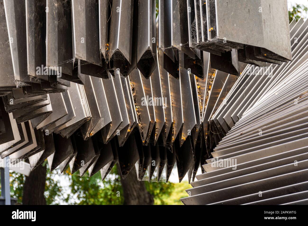 View to metal Tango Monument in Puerto Madero district, Buenos Aires ...