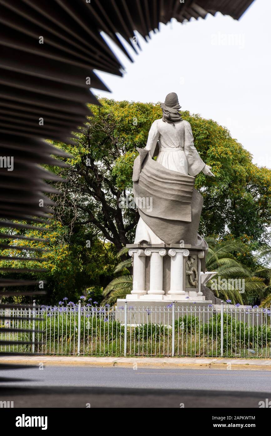 View to metal Tango Monument in Puerto Madero district, Buenos Aires ...