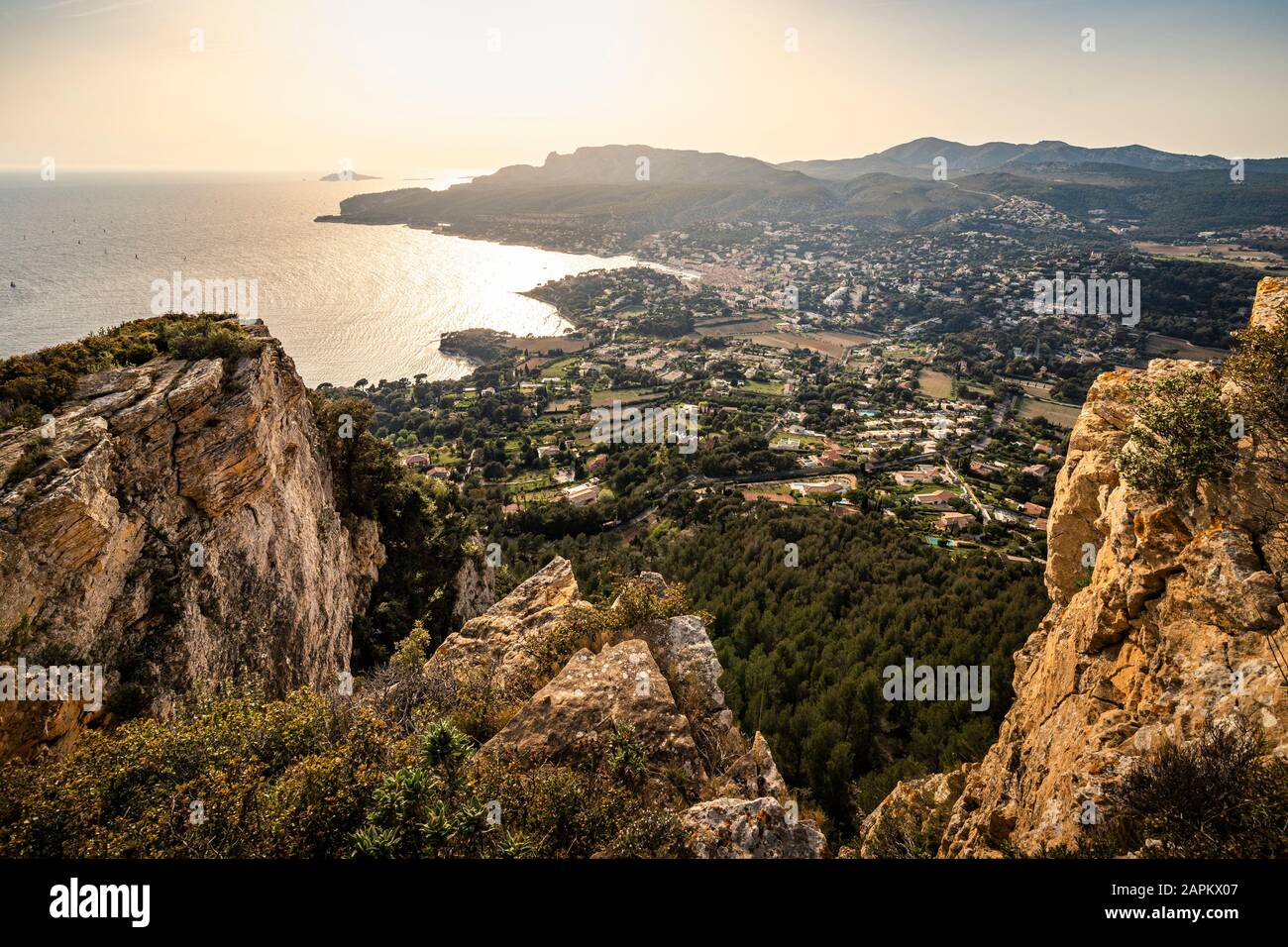 France, Cote D'Azur, Cassis,Sunset at Cap Canaille Stock Photo - Alamy