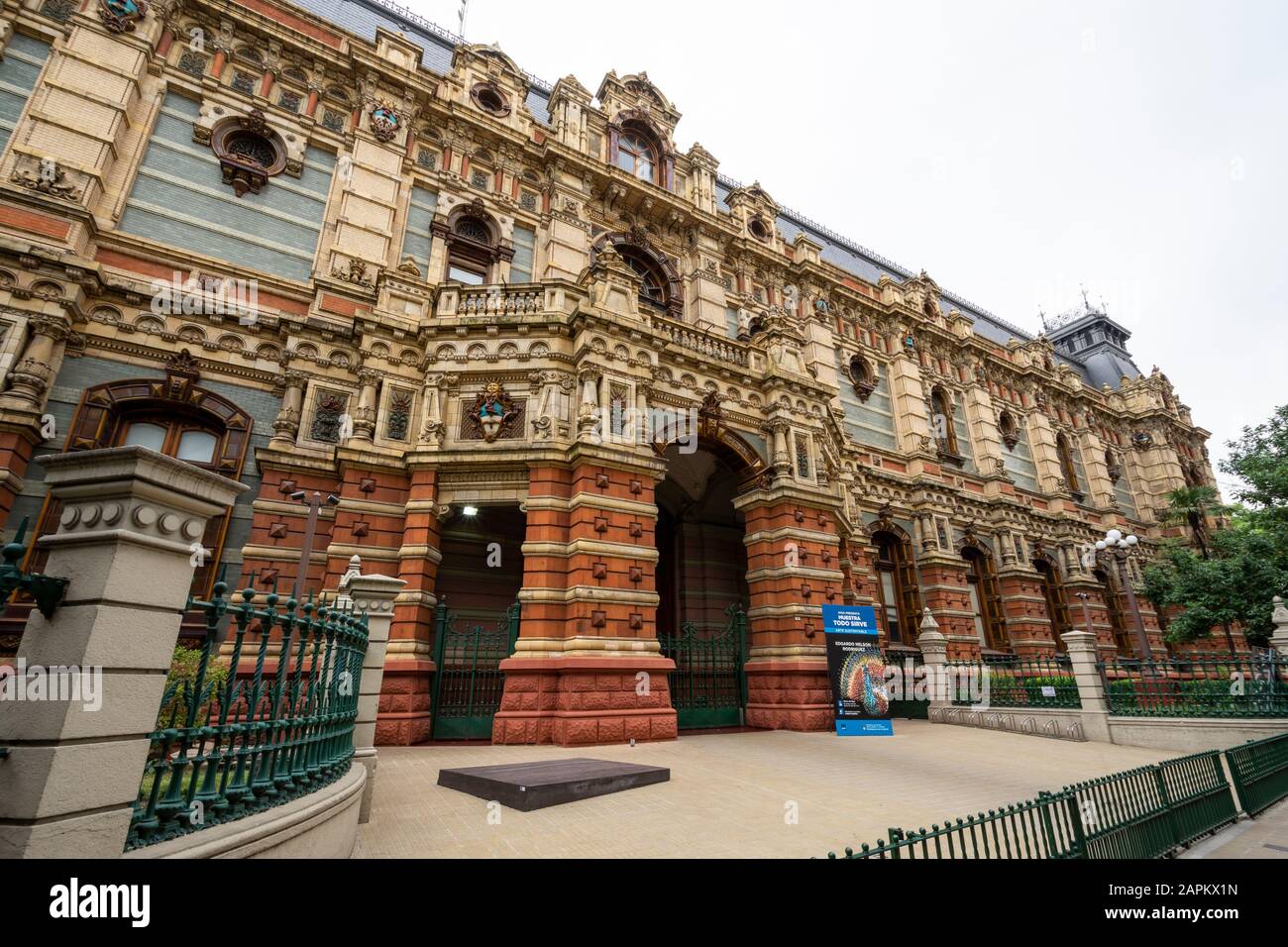 Beautiful view to old historic architecture building in central Buenos ...