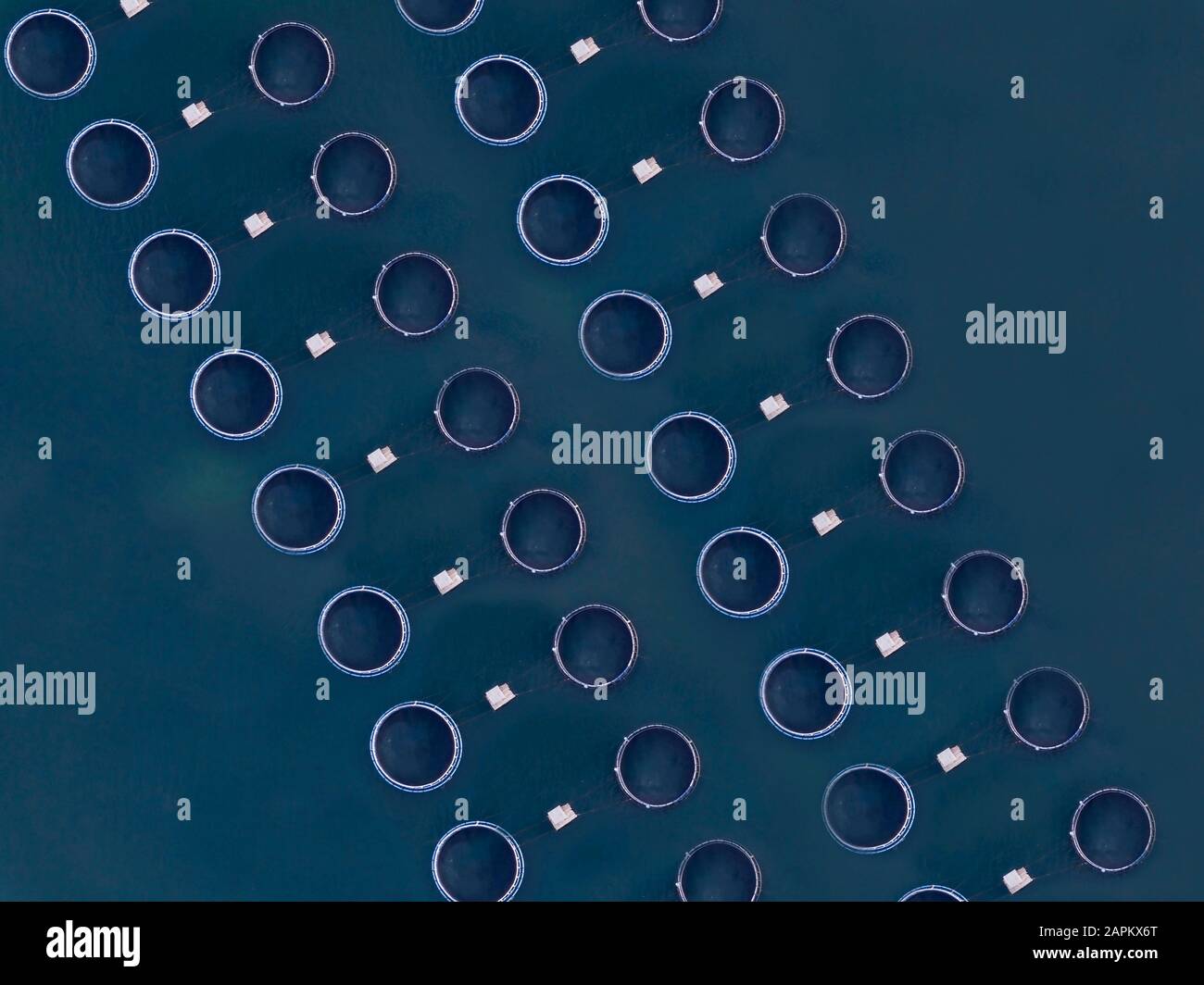 Aerial for a fish farm hi-res stock photography and images - Alamy