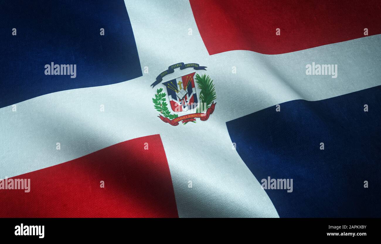 Dominican republic flag 3d design hi-res stock photography and images ...