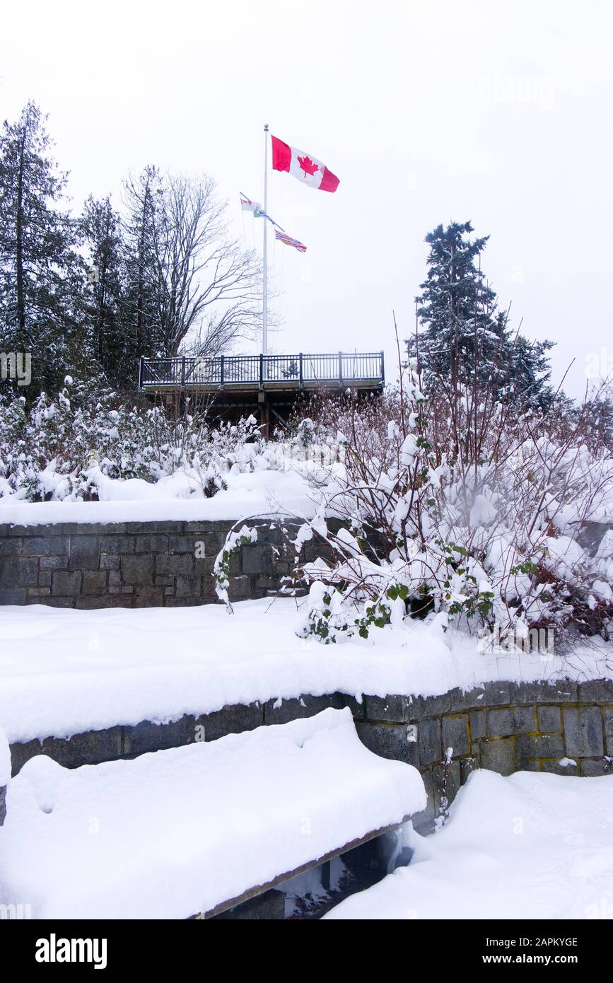 Vancouver, Canada - January 15, 2020: View of Prospect Point Lookout in ...